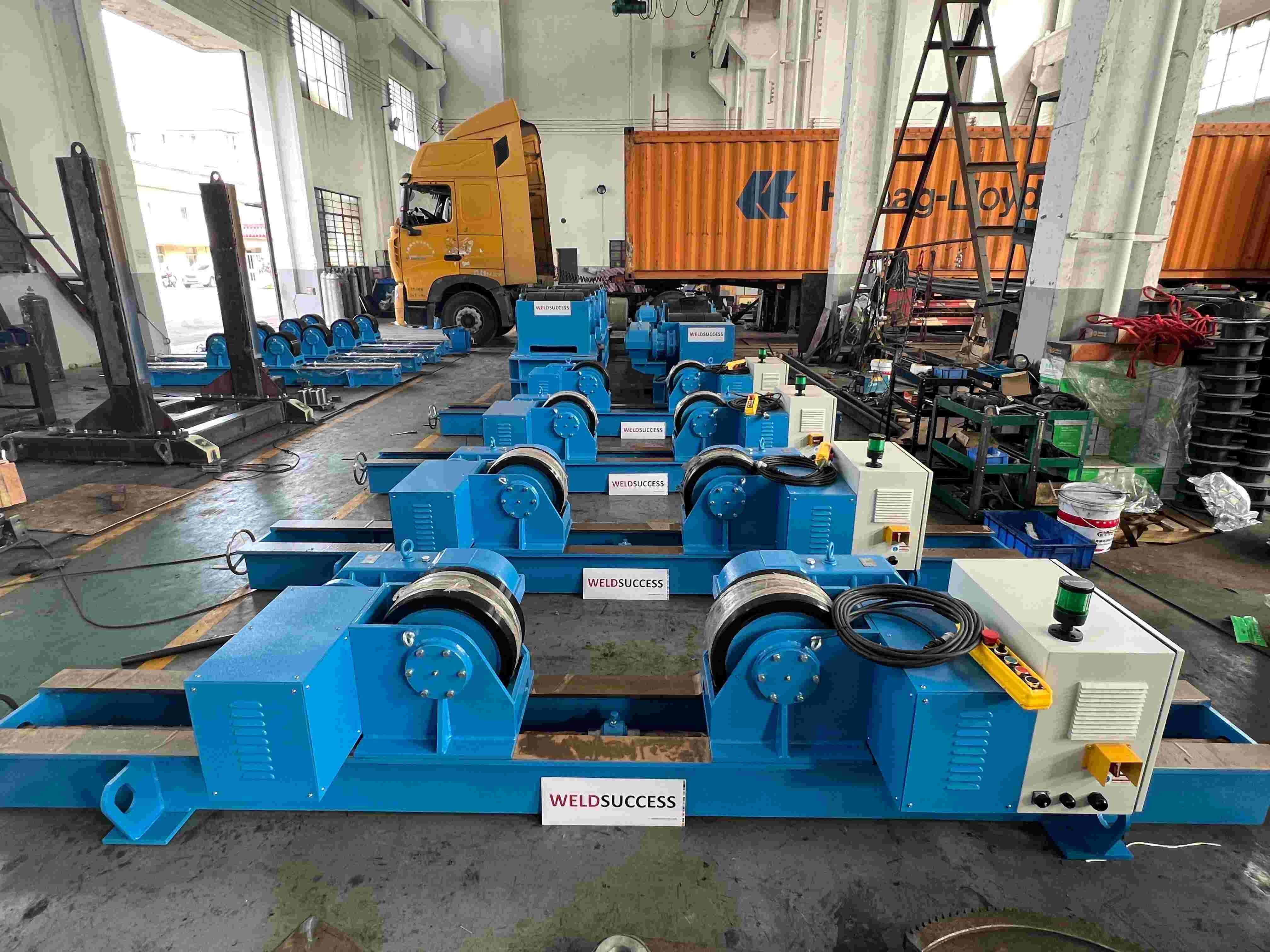 30 Ton Pipe Welding Rotator Turning Roller PU Heavy Duty Roller Stands