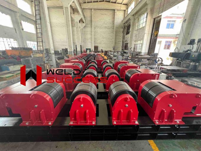 30 Ton Pipe Welding Rotator Turning Roller PU Heavy Duty Roller Stands